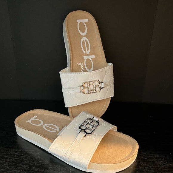 bebe | Shoes | Brand New White Bebe Girls Flip Flopsandal | Poshmark